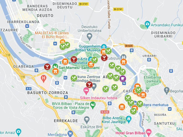 Interactive Interactive Map of Bilbao (Downloadable) - Discover Donosti